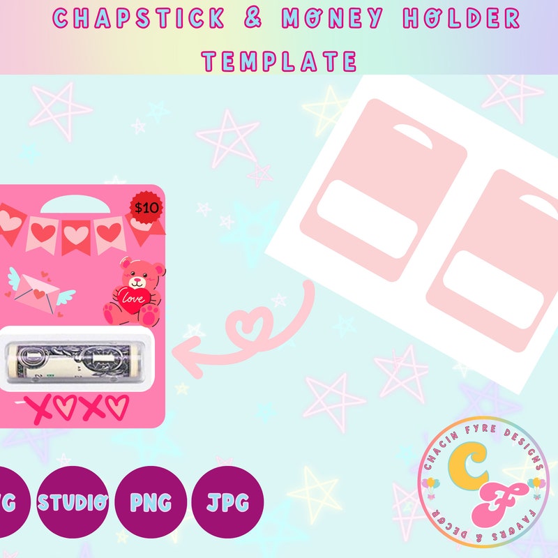 Money Holder Template Silhouette - Etsy