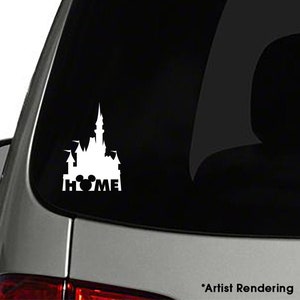 Disney World Inspired Castle home Car Decal Sticker - Etsy