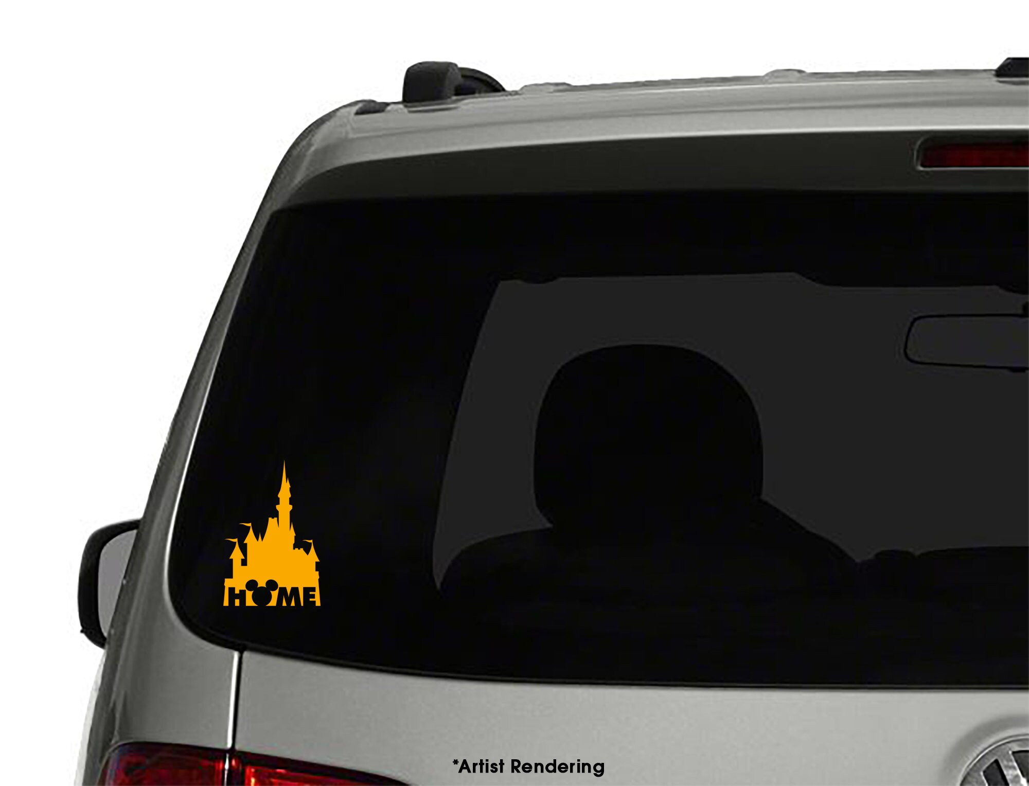 Disney World Inspired Castle "home" Car Decal Sticker - Etsy