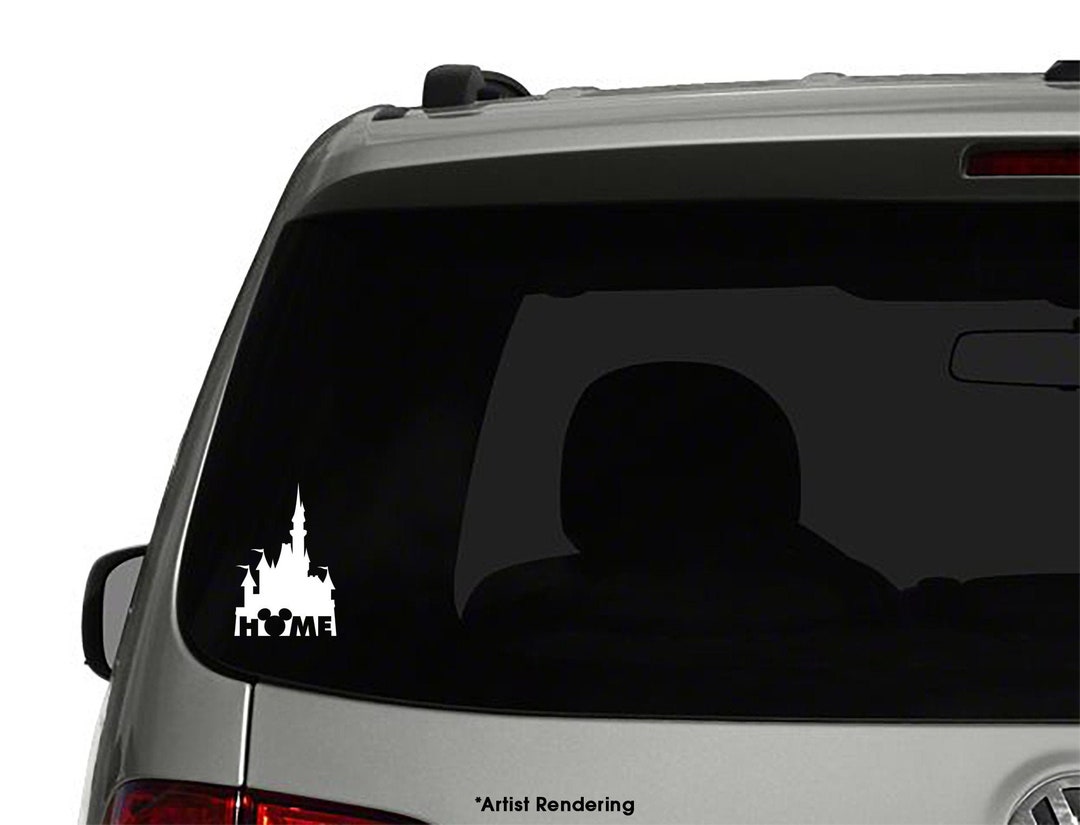 Disney World Inspired Castle home Car Decal Sticker - Etsy