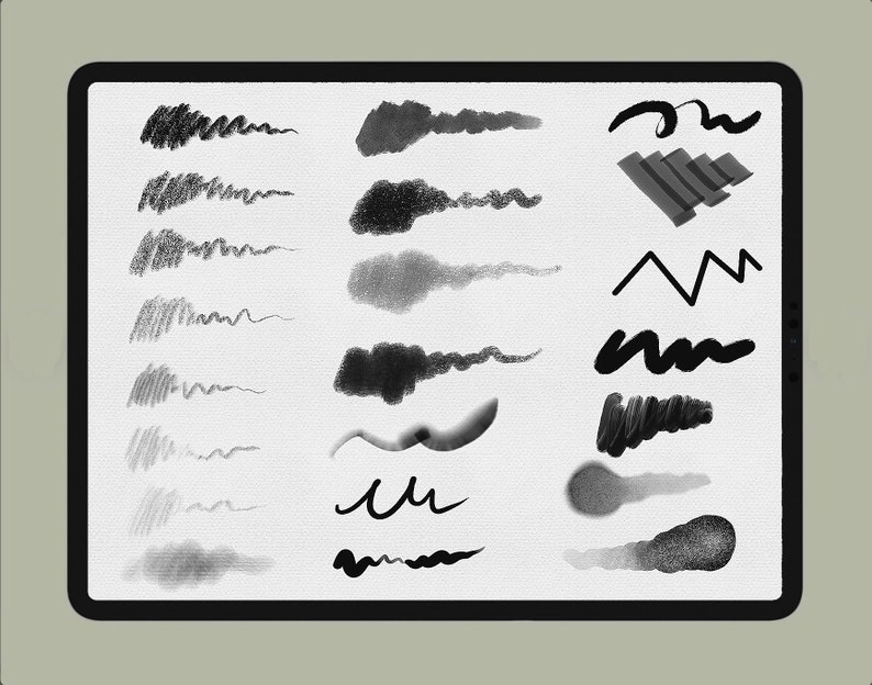 22 Digital Sketch Brushes for Procreate . Digital Realistic Pencil ...