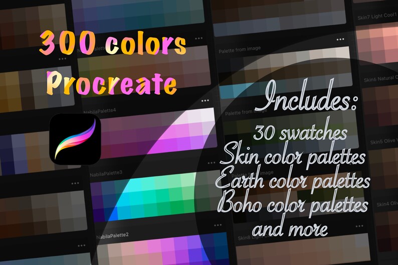 Procreate Color Palette | Procreate Color Swatch | Procreate Color ...