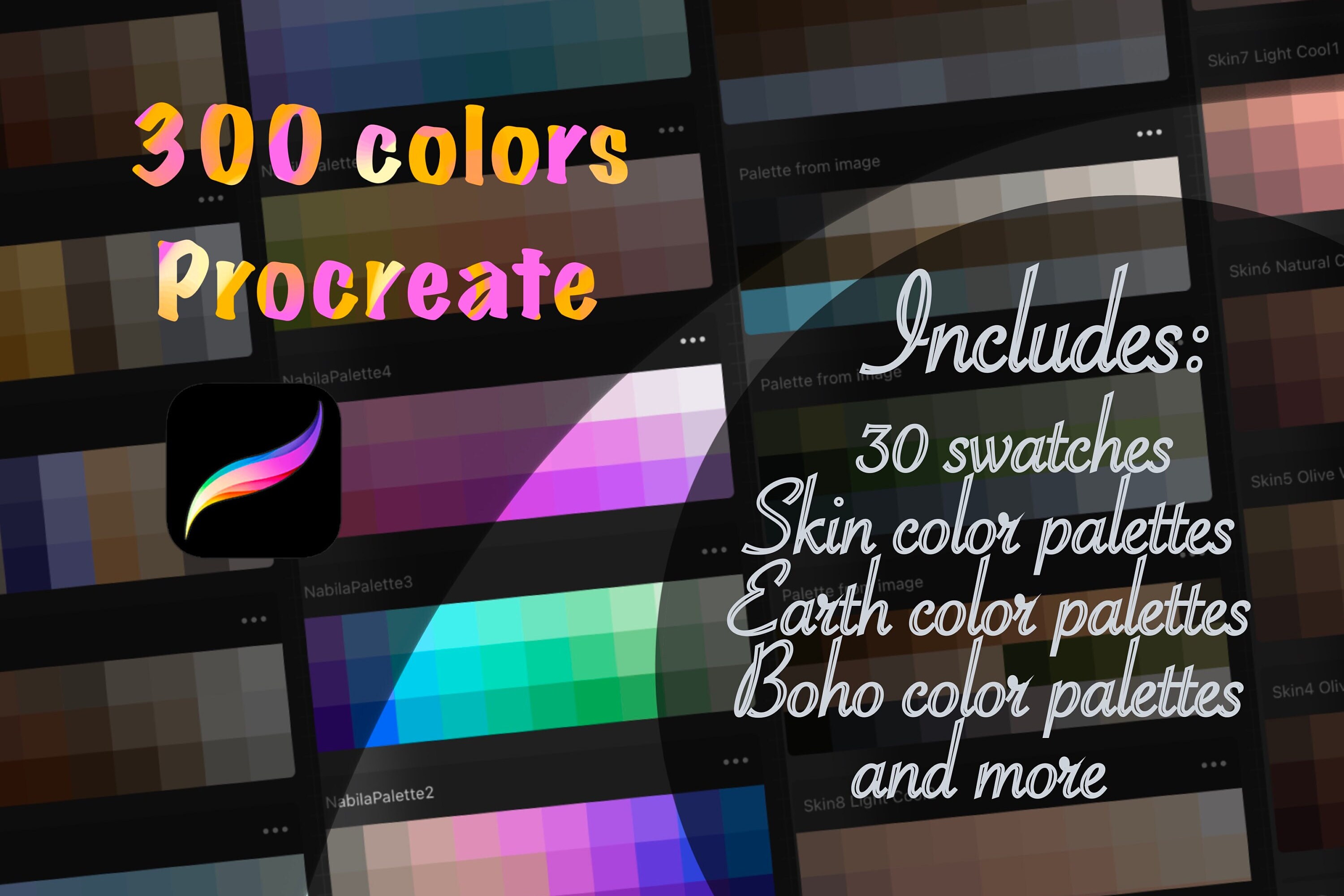 Procreate Color Palette | Procreate Color Swatch | Procreate Color ...