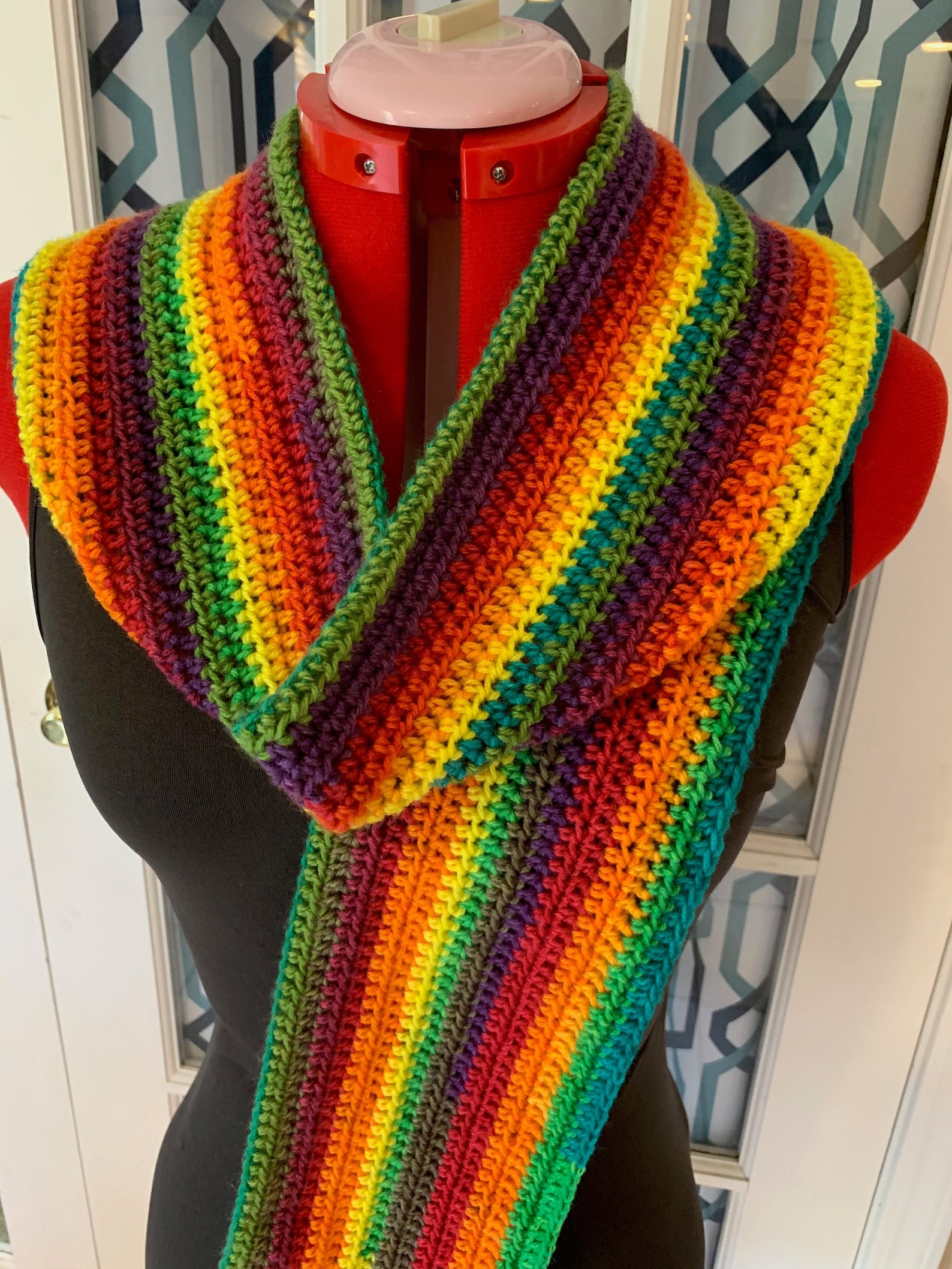 Rainbow Scarf - Etsy