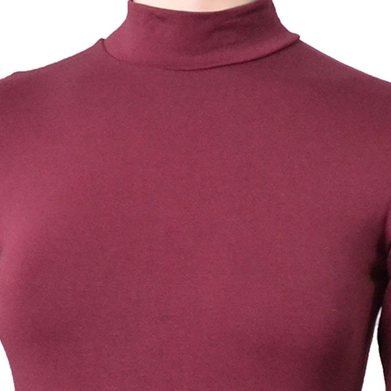 Women Cotton Bodysuit With Long Sleeves. 6 Colors. Blouse Polo. Cotton ...