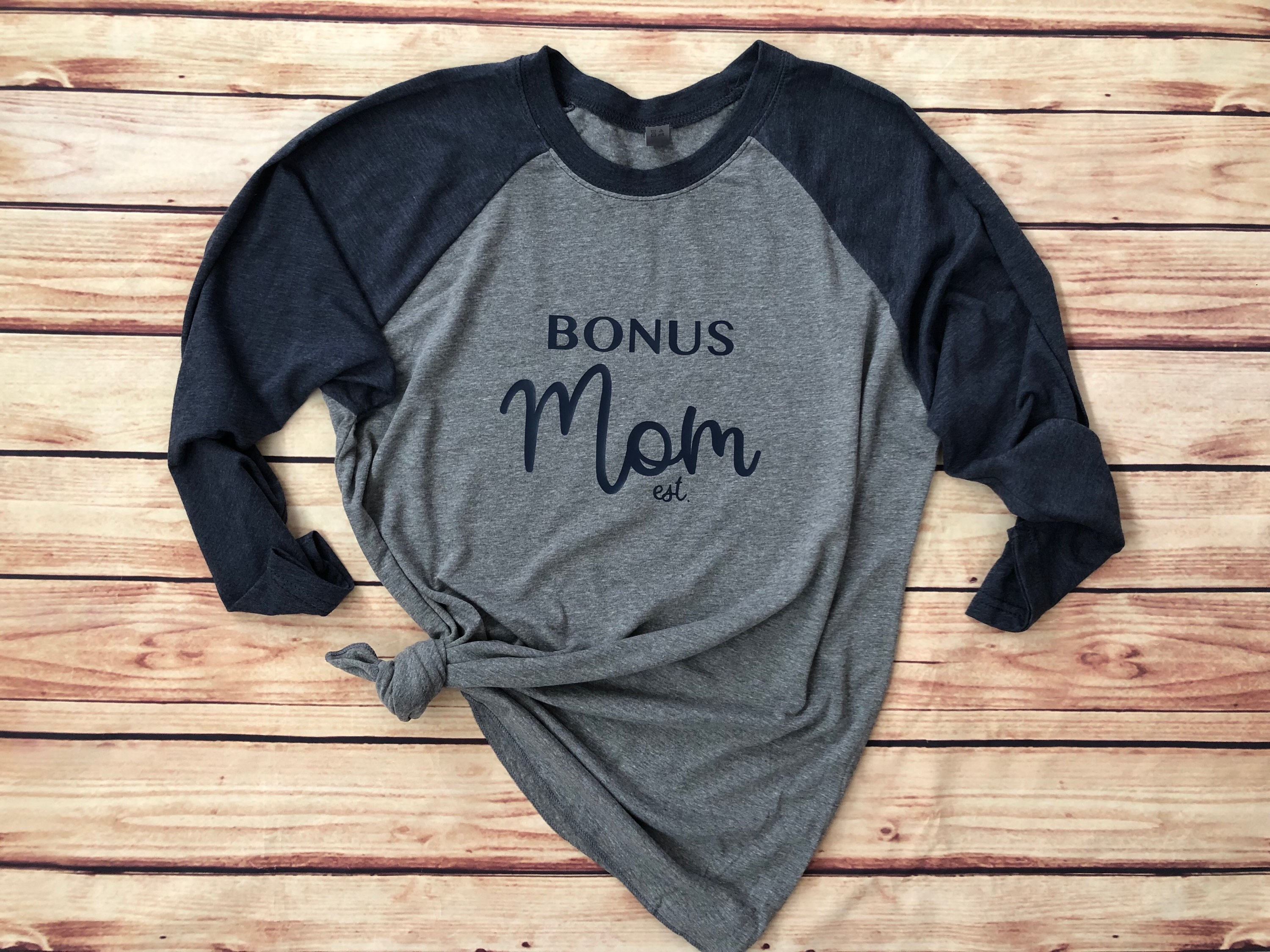 Bonus Mom or Bonus Dad Adult Unisex Baseball Raglan Shirt - Etsy