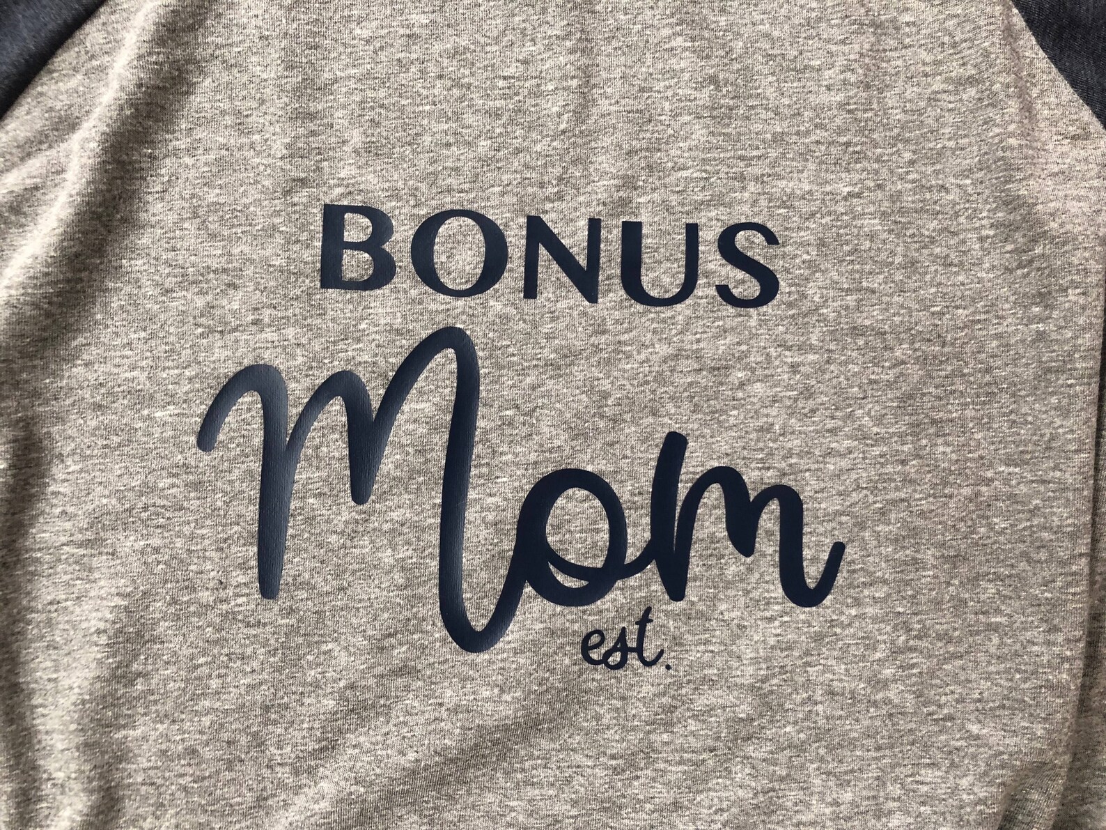 Bonus Mom or Bonus Dad Adult Unisex Baseball Raglan Shirt | Etsy