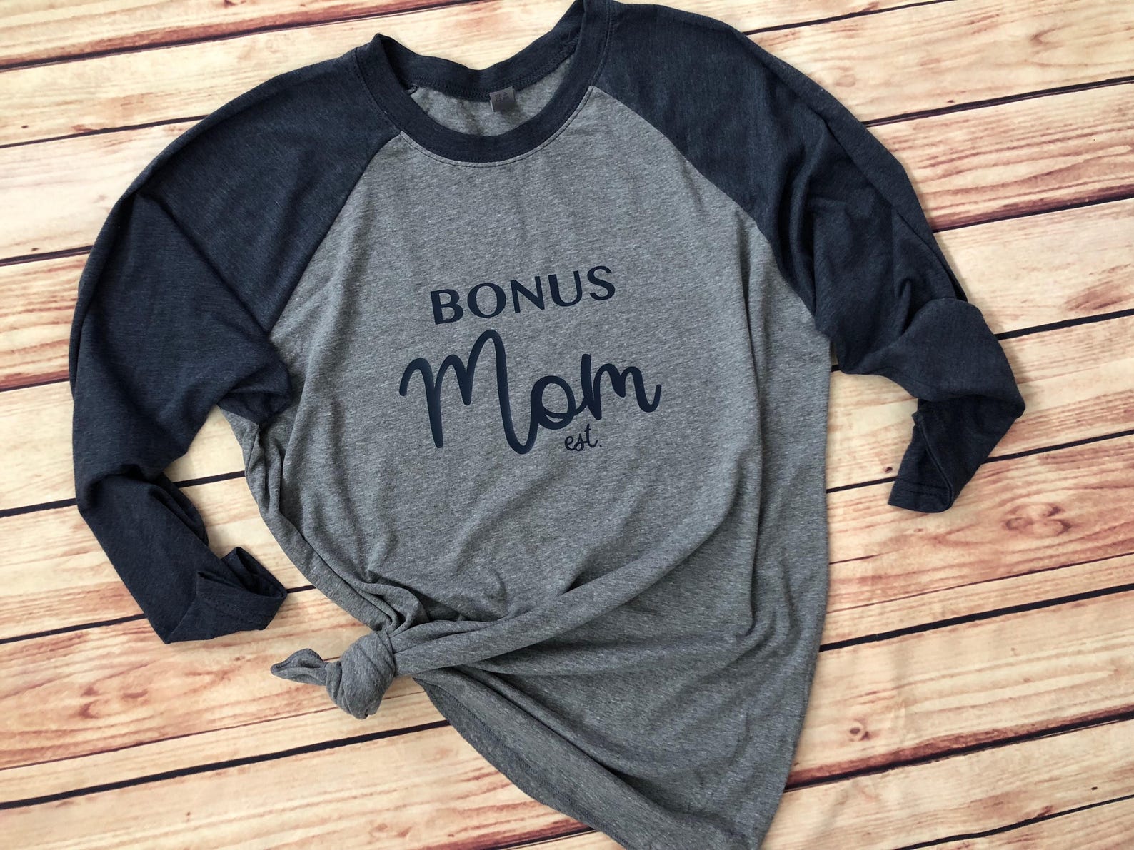 Bonus Mom or Bonus Dad Adult Unisex Baseball Raglan Shirt - Etsy