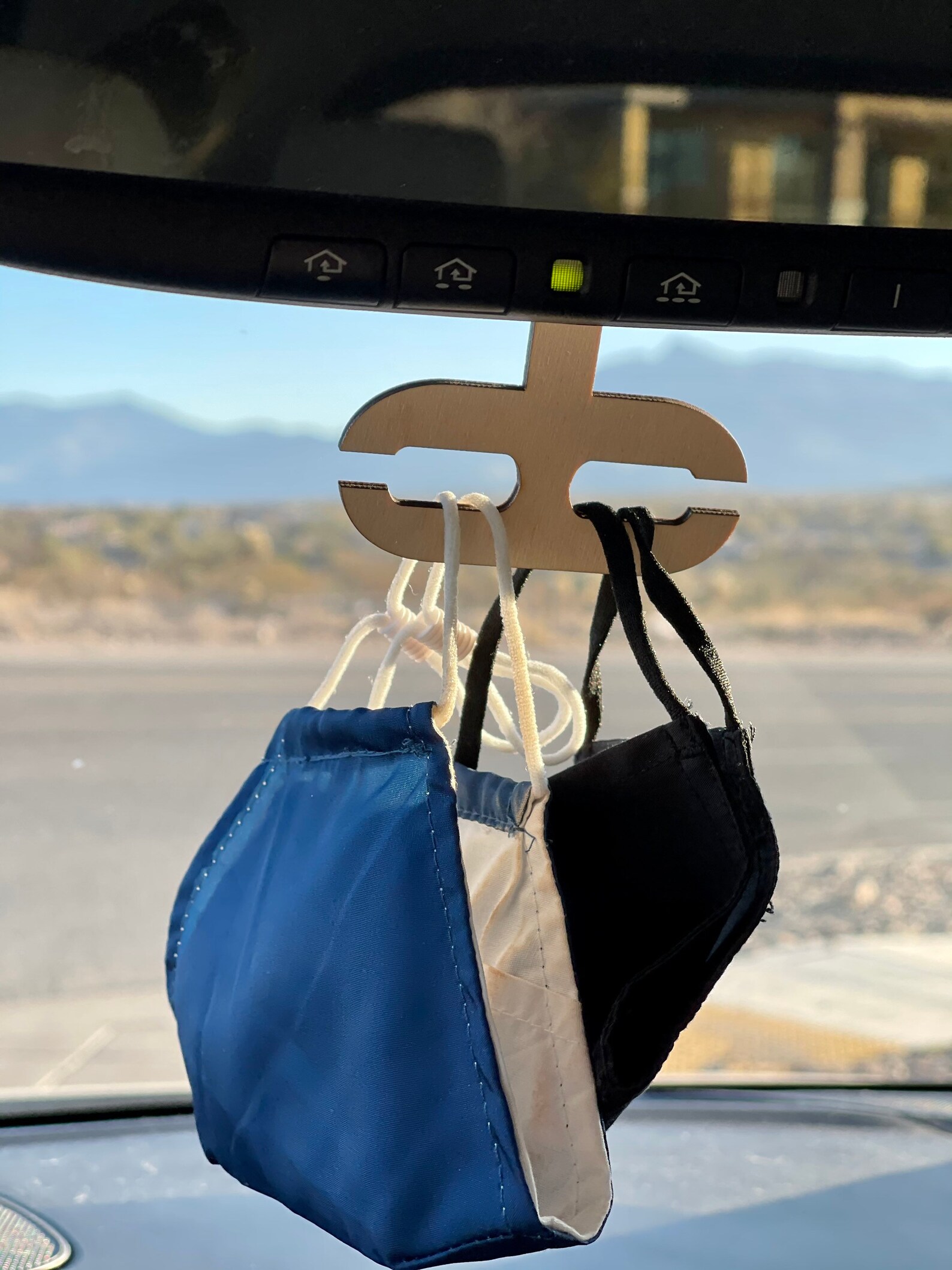Mask Holder Hanger for Rearview Mirror in Car / Car Mask | Etsy