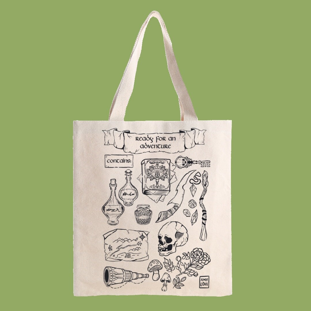 Natural adventurer's Toolkit Tote Bag / Fantasy - Etsy
