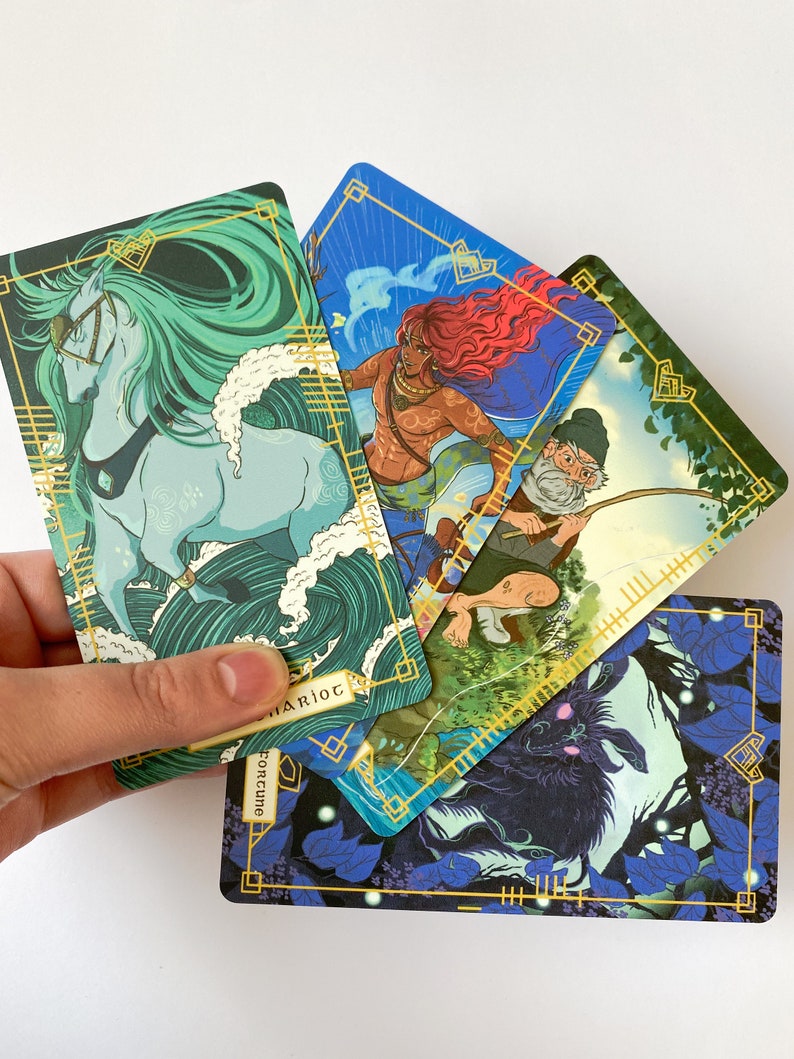 Irish Mythology Tarot Cards, Handpainted Major Arcana 22 Card Deck - Etsy