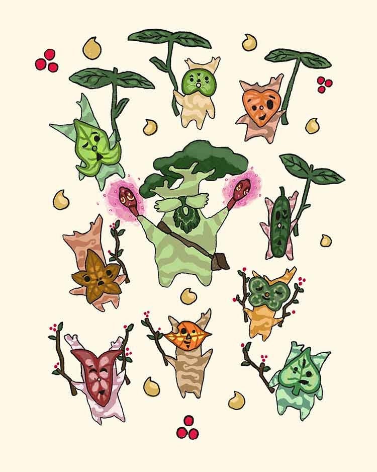 Printable Legend of Zelda Breath of the Wild Tears of the Kingdom Korok ...
