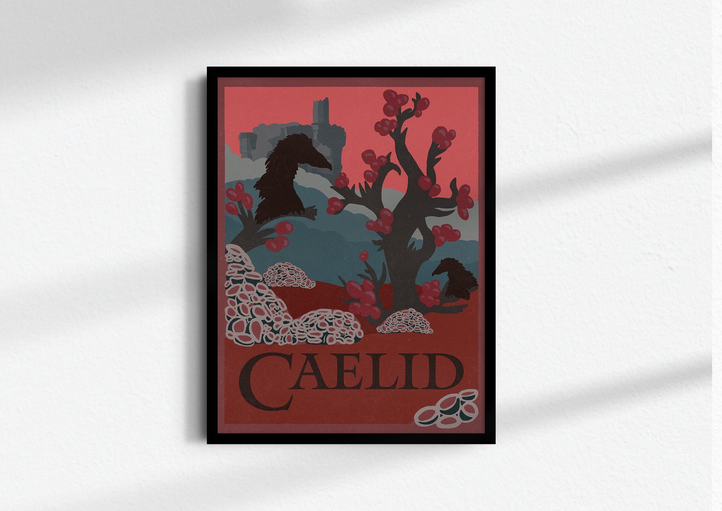 Elden Ring Printable Poster - Caelid - National Park Inspired Lands ...