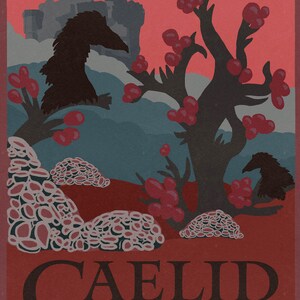 Elden Ring Printable Poster - Caelid - National Park Inspired Lands ...
