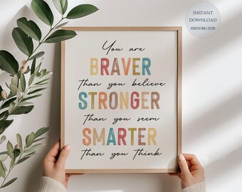 Braver Than You Believe Winnie the Pooh colorized - Etsy