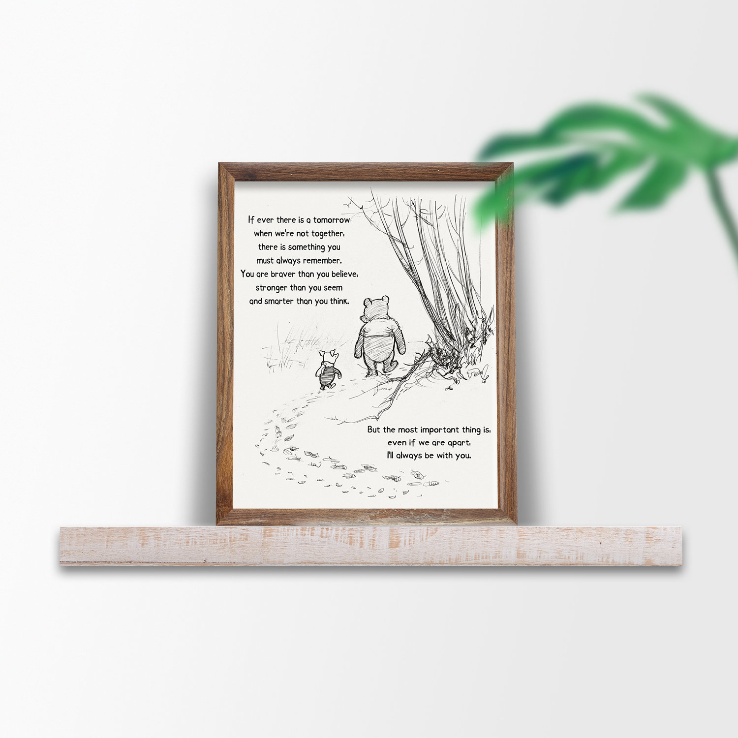 Winnie the Pooh Art Print, If Ever There is A Tomorrow, A. A. Milne ...
