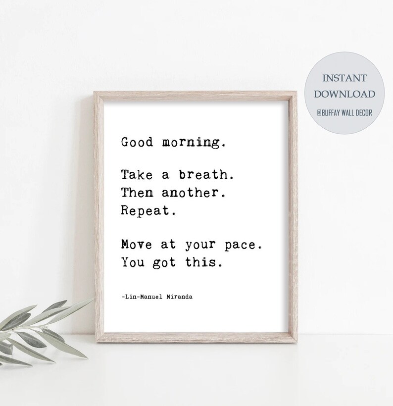Lin Manuel Miranda Quote Art Print, Motivational Wall Art ...