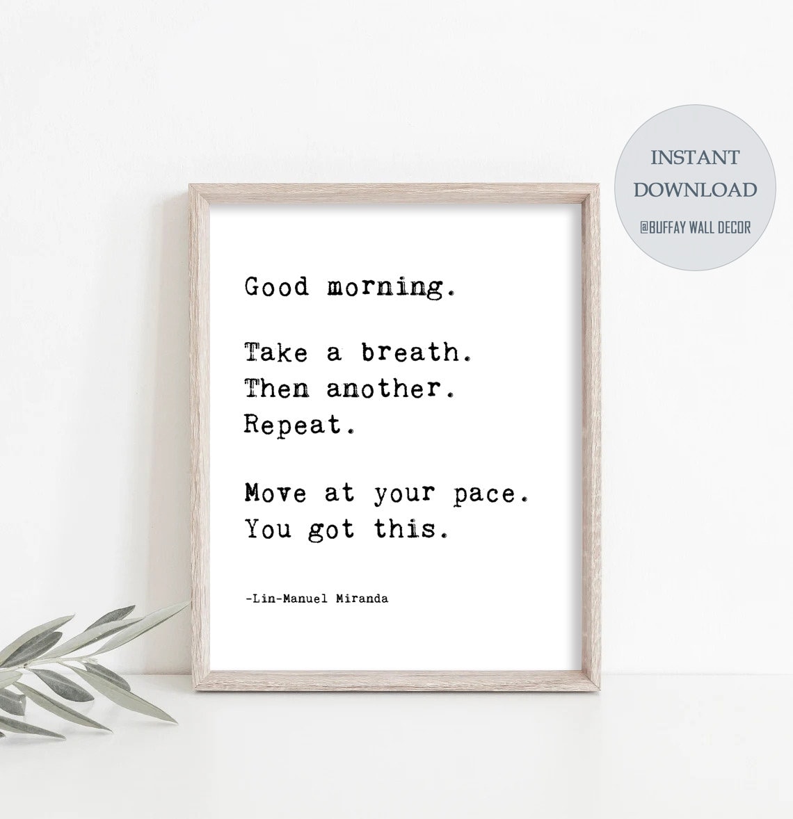 Lin Manuel Miranda Quote Art Print, Motivational Wall Art ...