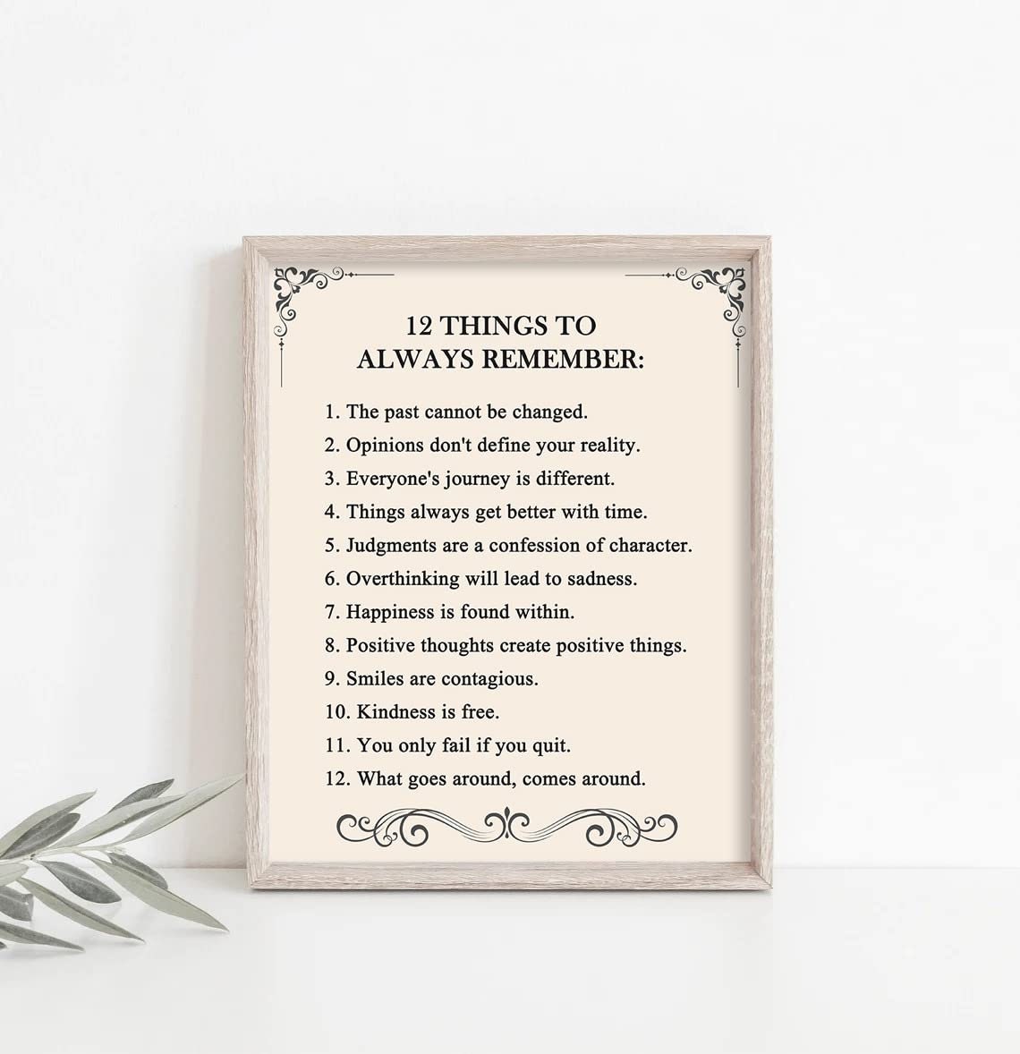 12 Things to Always Remember Inspirational Wall Art Bathroom Wall Décor ...