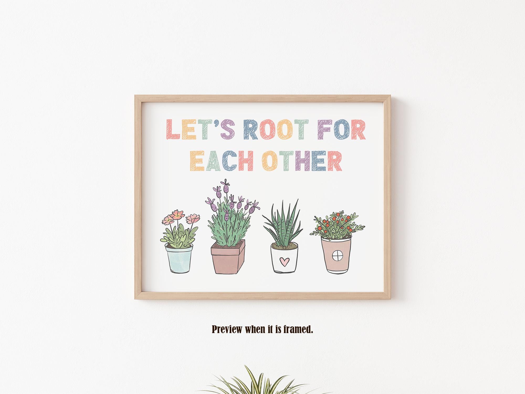 Let's Root for Each Other Poster, Classroom Decor, Classroom Posters ...