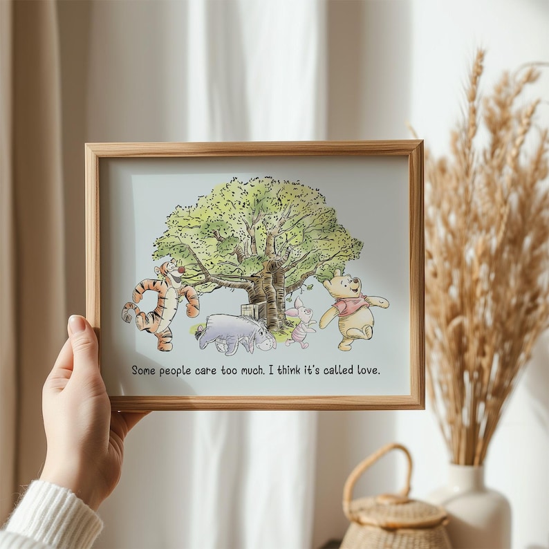 Printable Winnie the Pooh, Kids Wall Art, Winnie and Friends Print ...