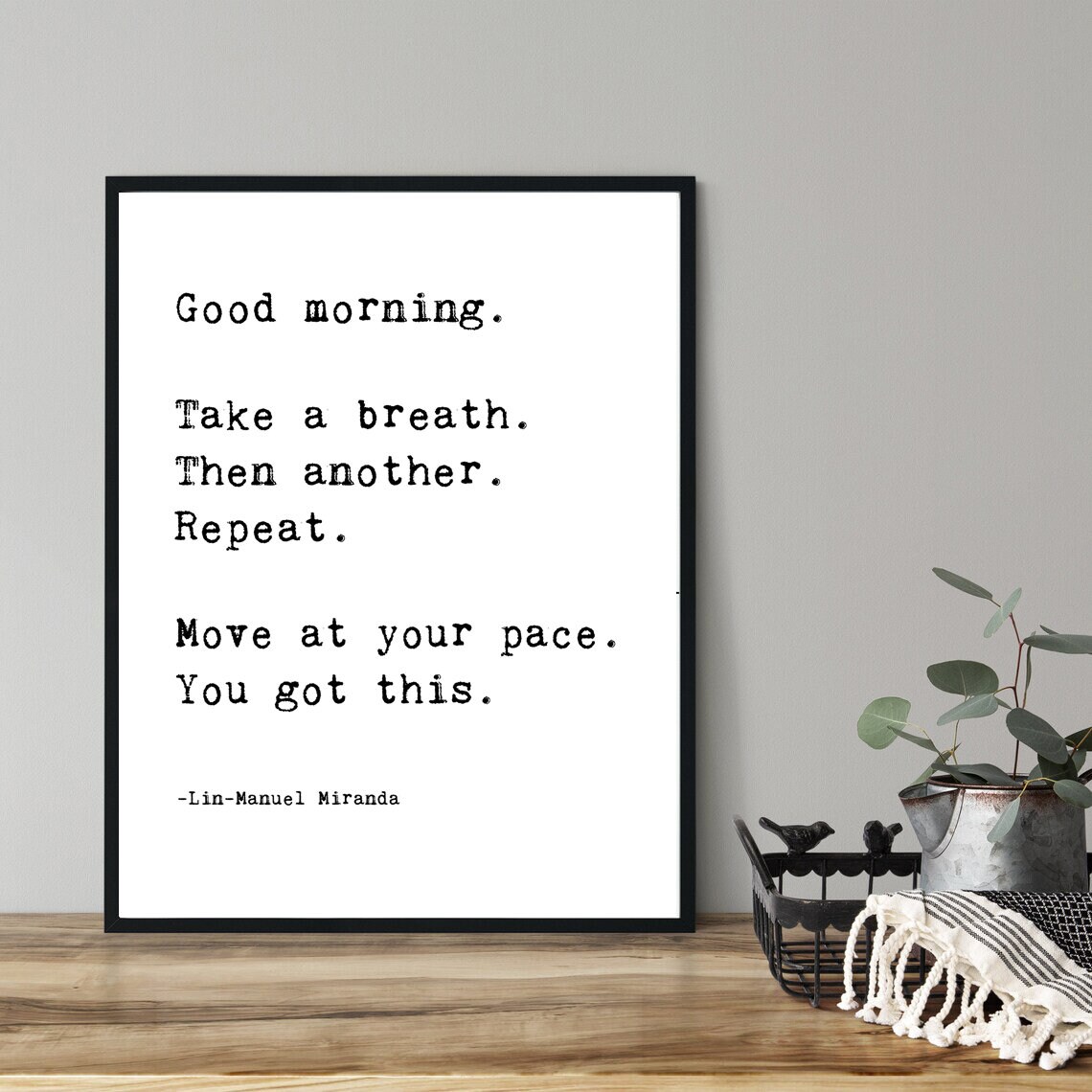 Lin Manuel Miranda Quote Art Print Motivational Wall Art - Etsy