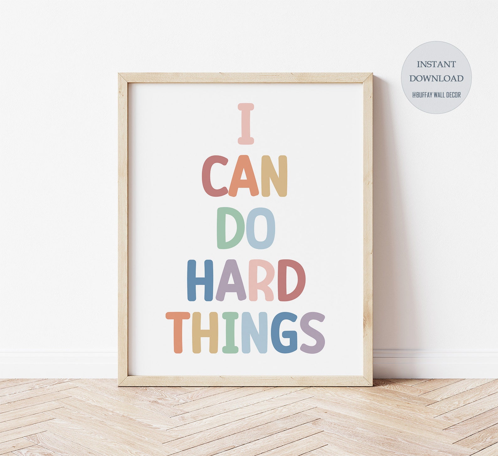 I Can Do Hard Things Poster, Boho Classroom Decor, Kids Affirmations ...