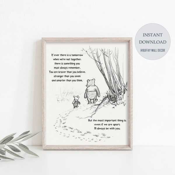A a Milne Quote - Etsy