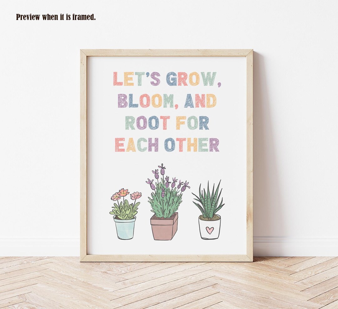 Let's Root for Each Other Poster, Classroom Decor, Classroom Education ...