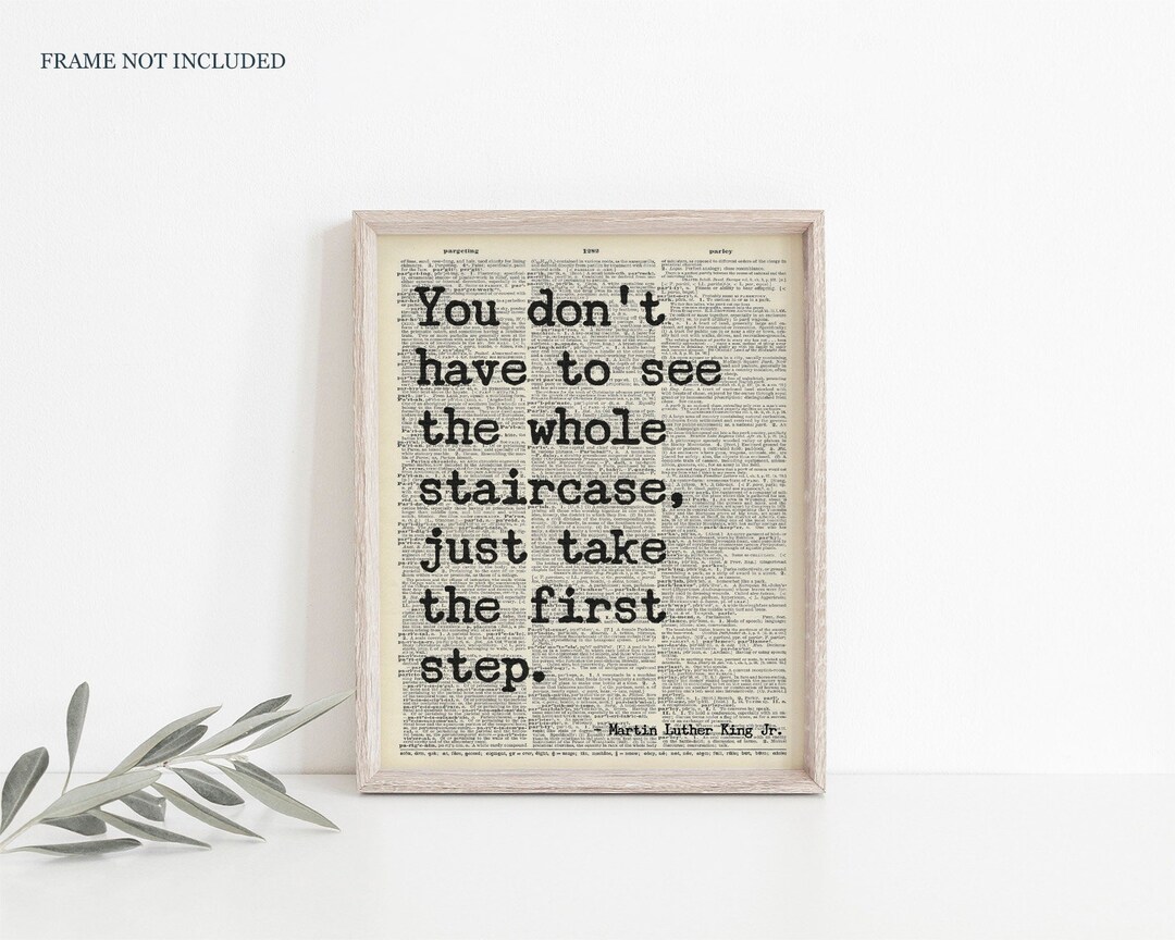 Martin Luther King, MLK, Motivational Quote Wall Decor Art Print, 8x10 ...