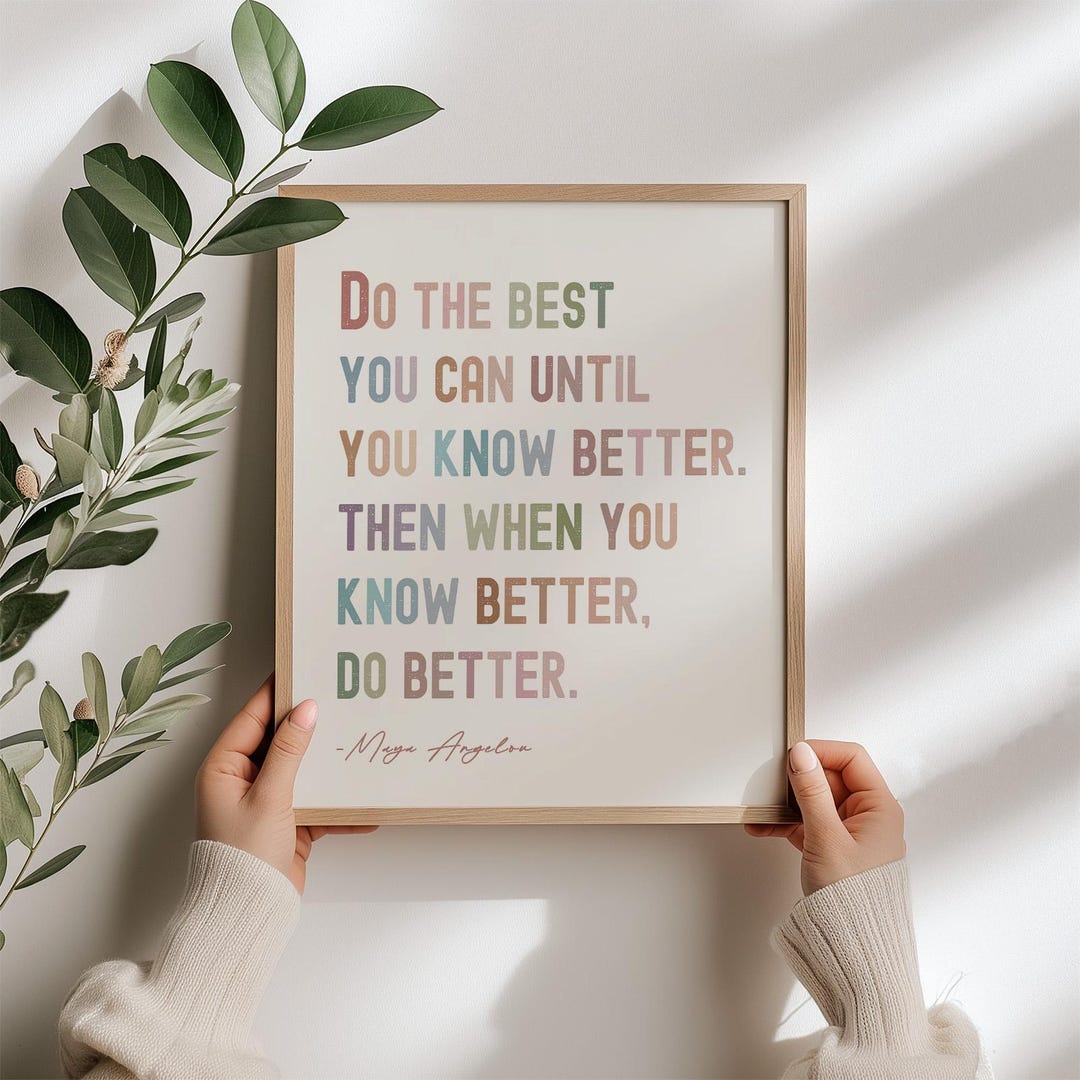 Motivation Quote, Motivational Wall Art, Boho Wall Decor, Encouragement ...