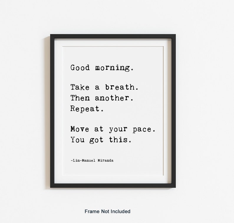 Lin Manuel Miranda Quote Art Print, Motivational Wall Art ...