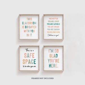 Back to School Classroom Decorations, Inspirational Wall Art for ...