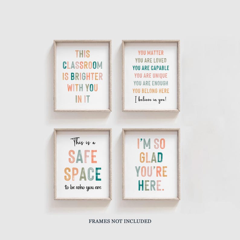 Back to School Classroom Decorations, Inspirational Wall Art for ...