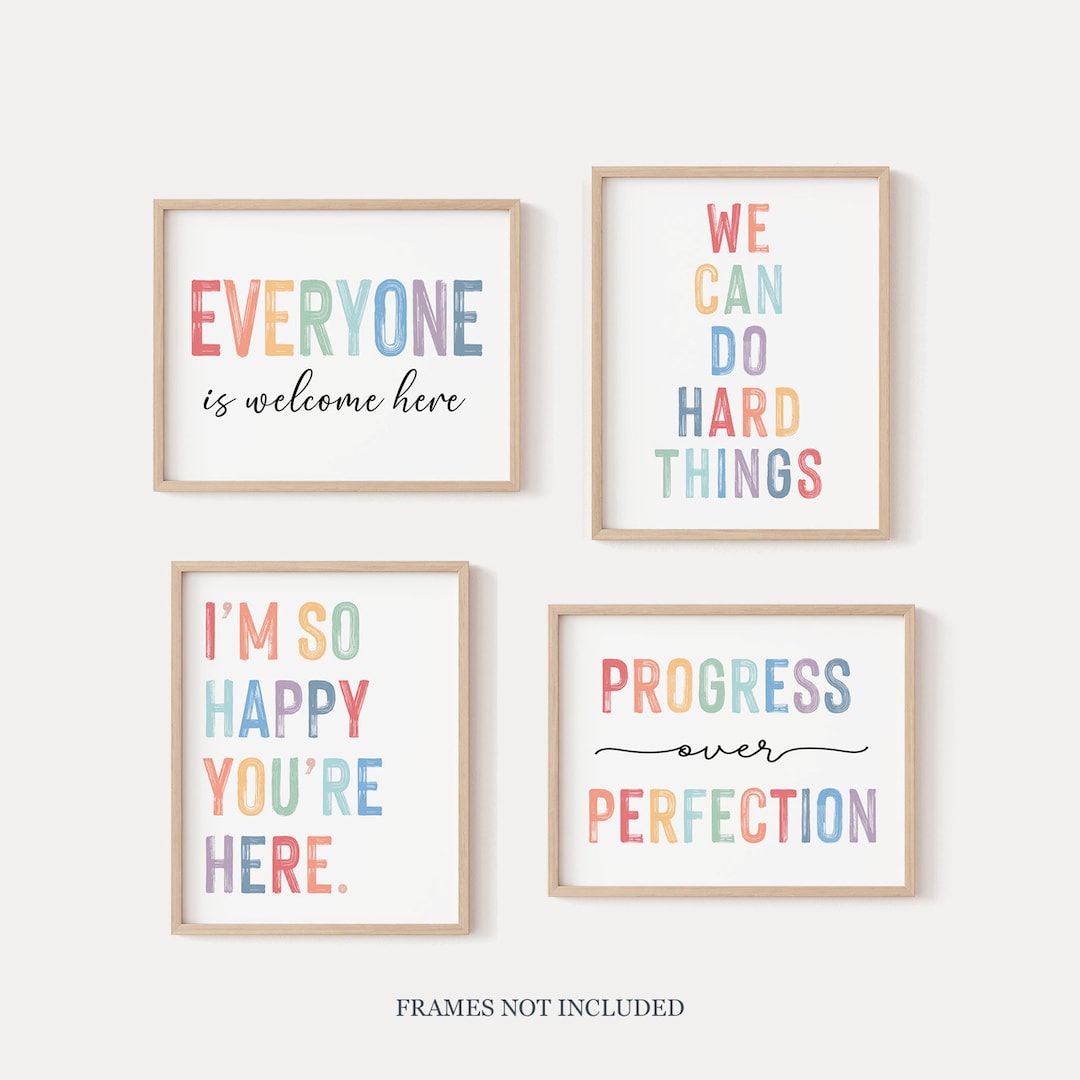 Classroom Wall Decor, Encouragement Quote, Affirmations Art, Back to ...