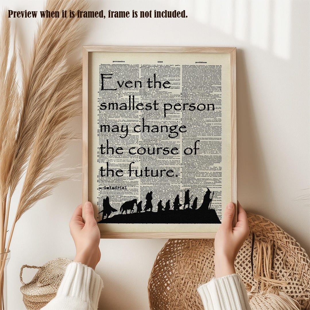 LOTR Canvas Art, J.R.R. Tolkien Quote, Lord of the Rings Dictionary Art ...
