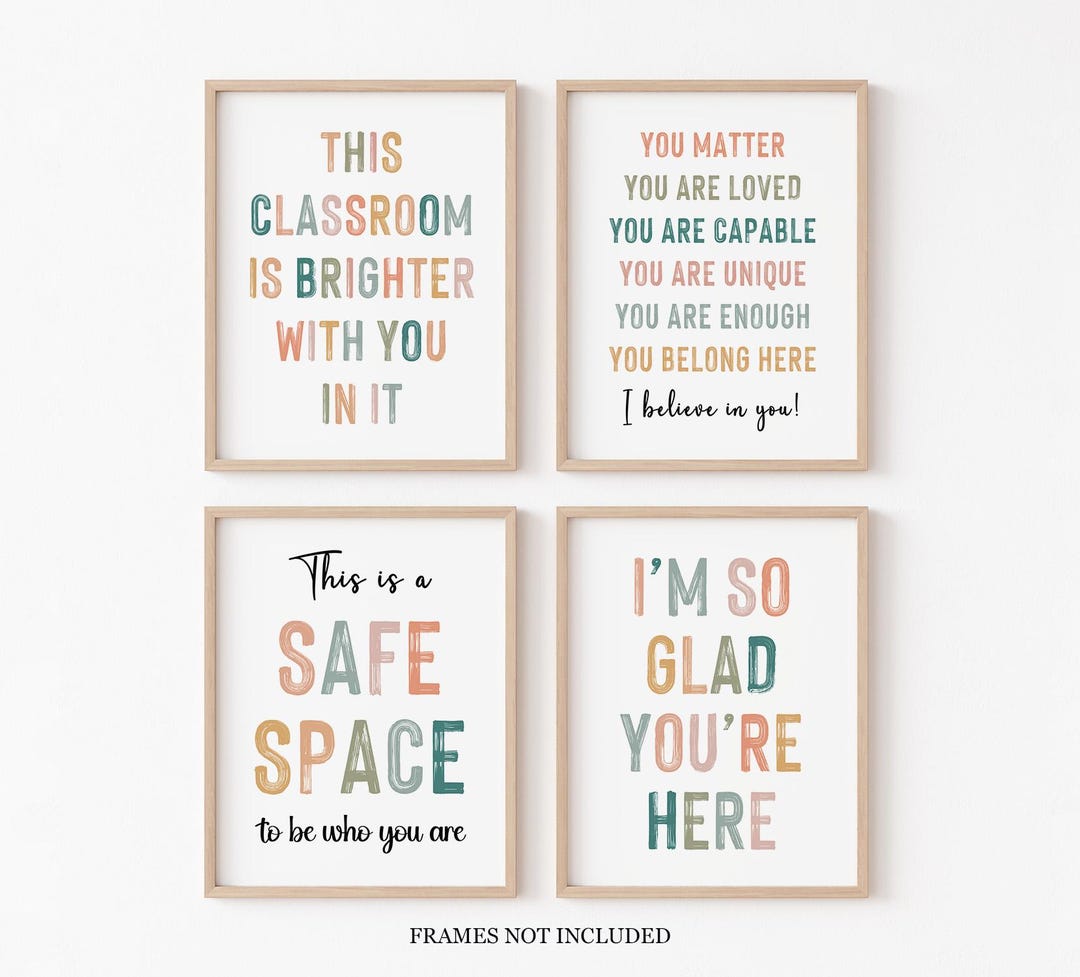 Back to School Classroom Decorations, Inspirational Wall Art for ...
