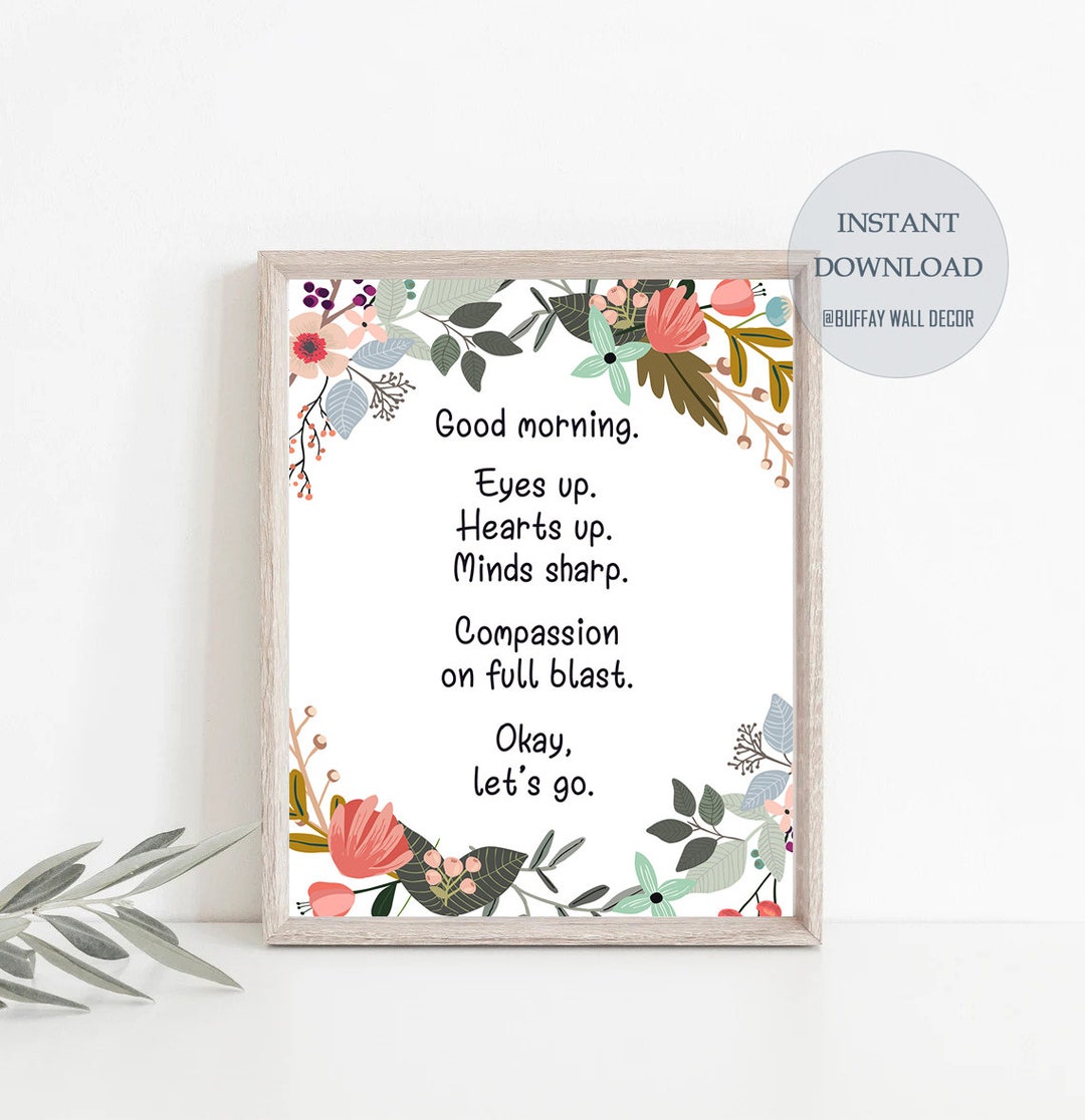 Lin-manuel Miranda Good Morning Quote, Hamilton Musical Wall Art ...