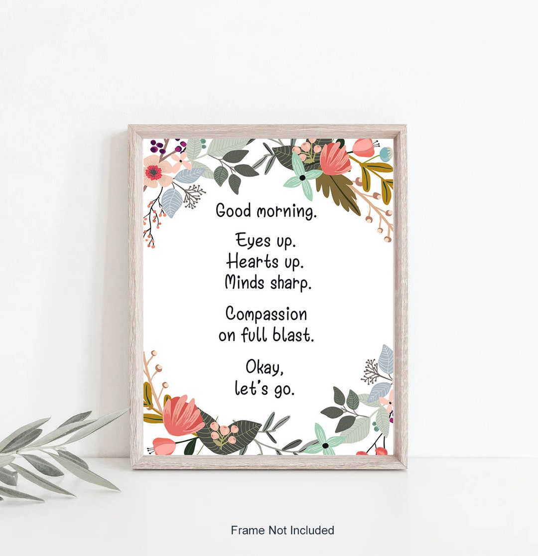 Lin-manuel Miranda Good Morning Quote Hamilton Musical Wall - Etsy