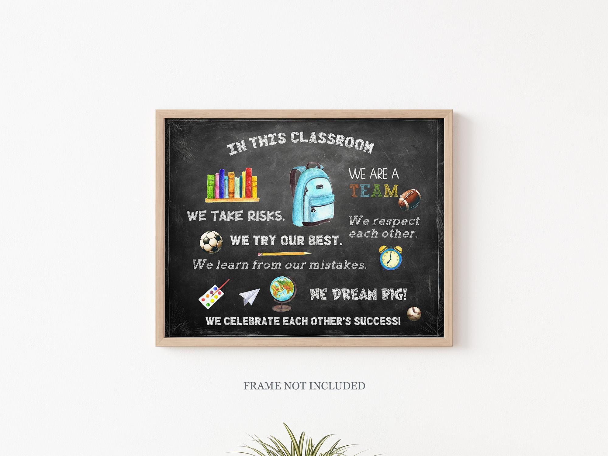In This Classroom Printable, Classroom Wall Art, Chalkborad Wall Art ...