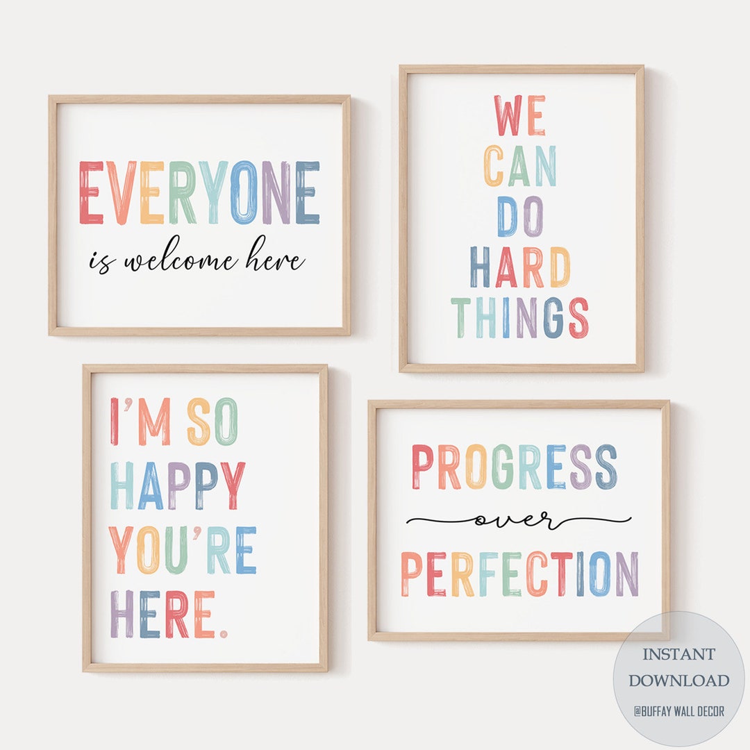 Classroom Wall Decor, Encouragement Quote, Affirmations Art, Back to ...