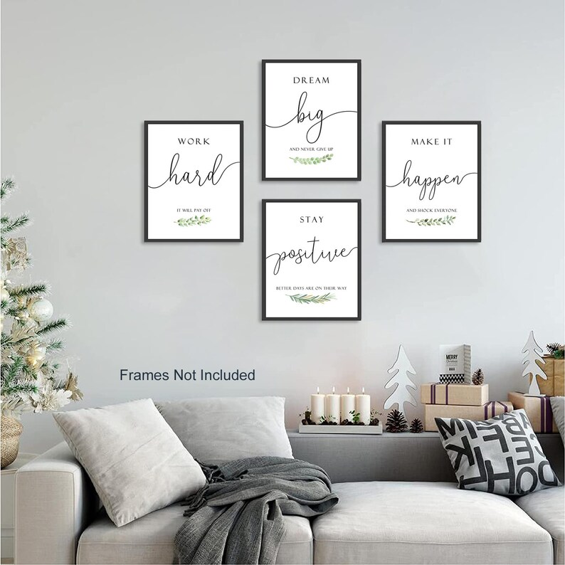 Inspirational Wall Art Office Decor Dream Big Motivational - Etsy