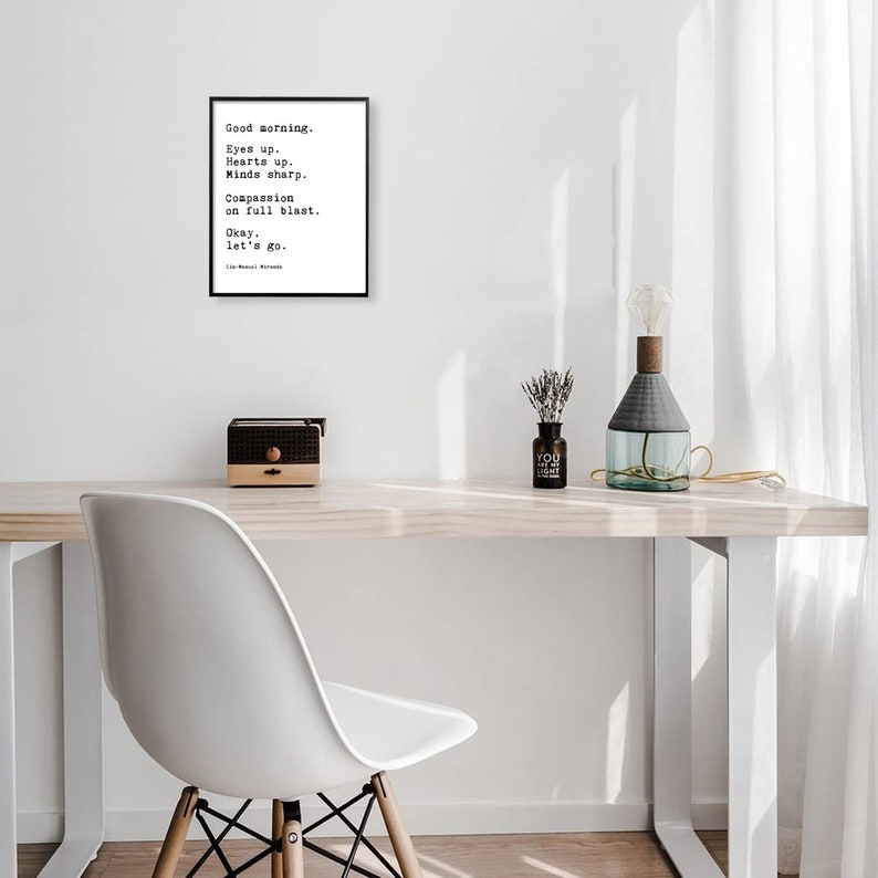 Lin-manuel Miranda Good Morning Quote Hamilton Musical - Etsy