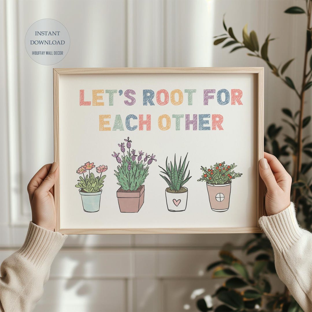 Let's Root for Each Other Poster, Classroom Decor, Classroom Posters ...