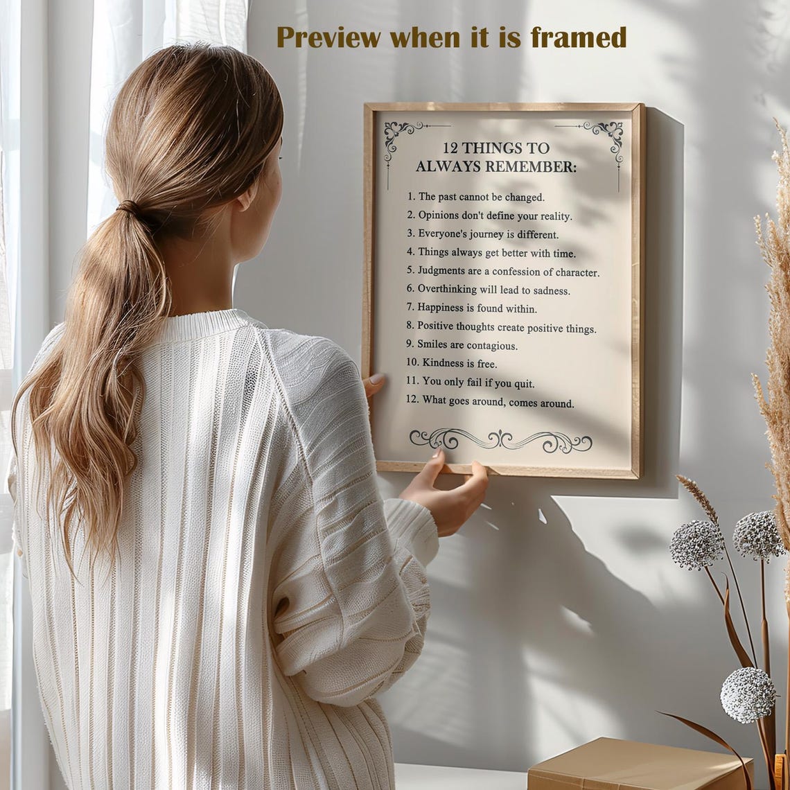 12 Things to Always Remember, Printable Inspirational Wall Art ...