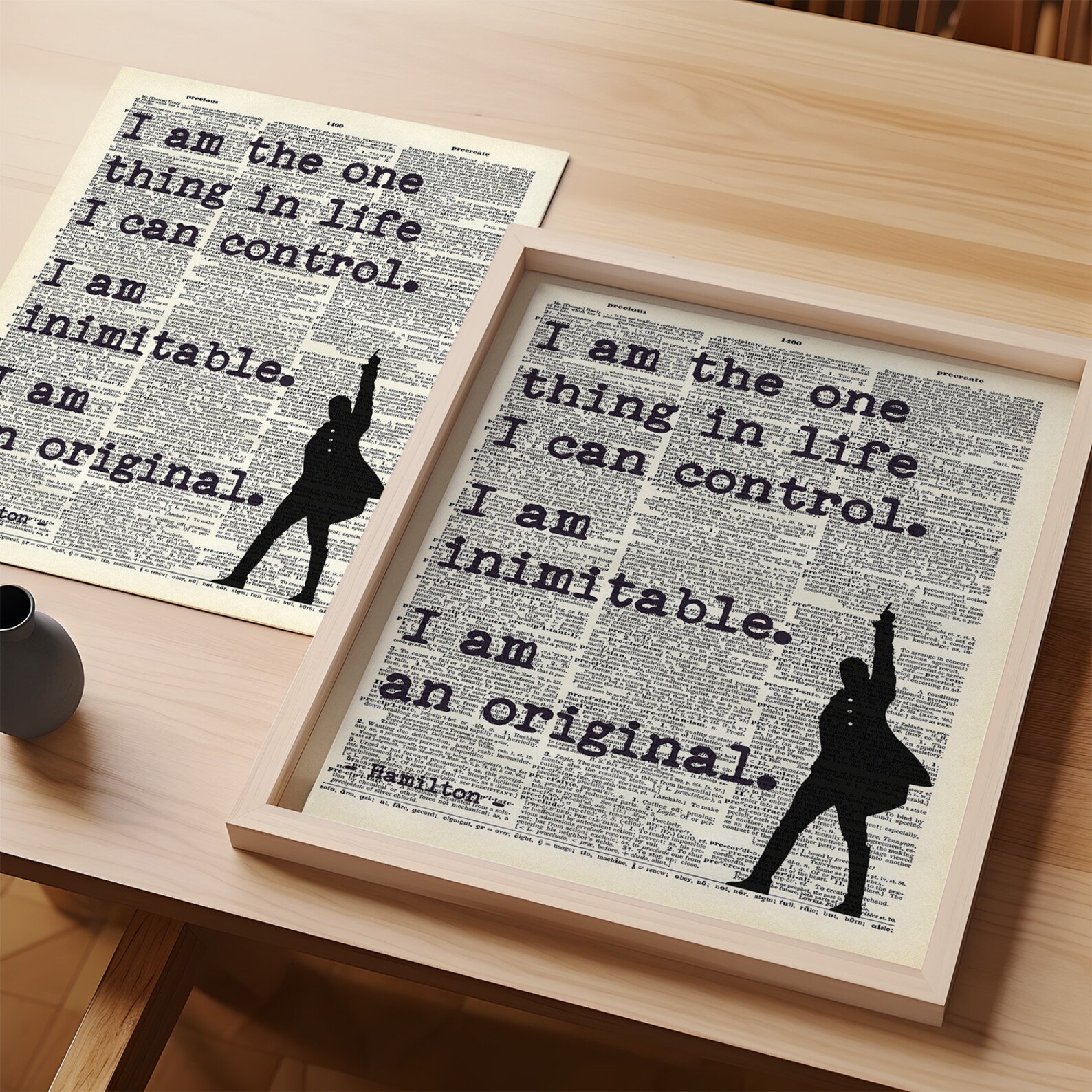 Hamilton Quote I Am the One Thing in Life, Lin-manuel Miranda Musical ...