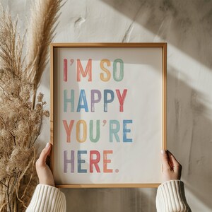 I Am so Happy You Are Here, Boho Classroom Decor, Classroom Art, Kids ...