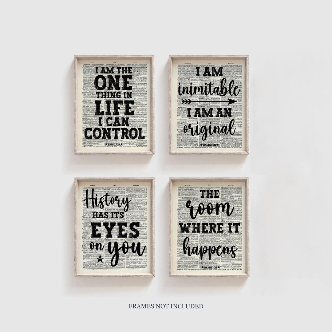 Hamilton Musical Quote, Motivational Quote, Classroom Decor ...