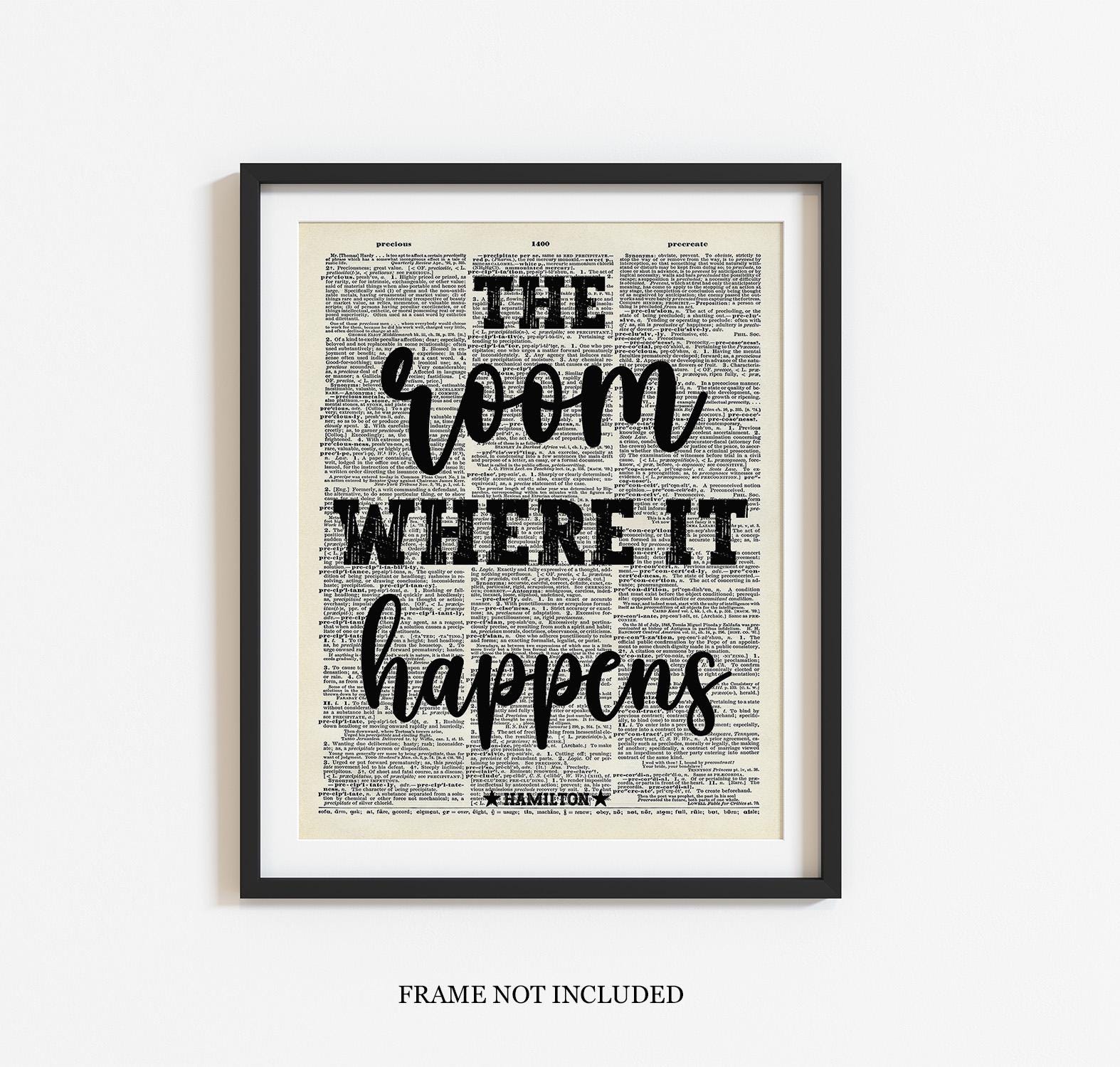 Printable Hamilton Quote Print, the Room Where It Happens, Hamilton ...