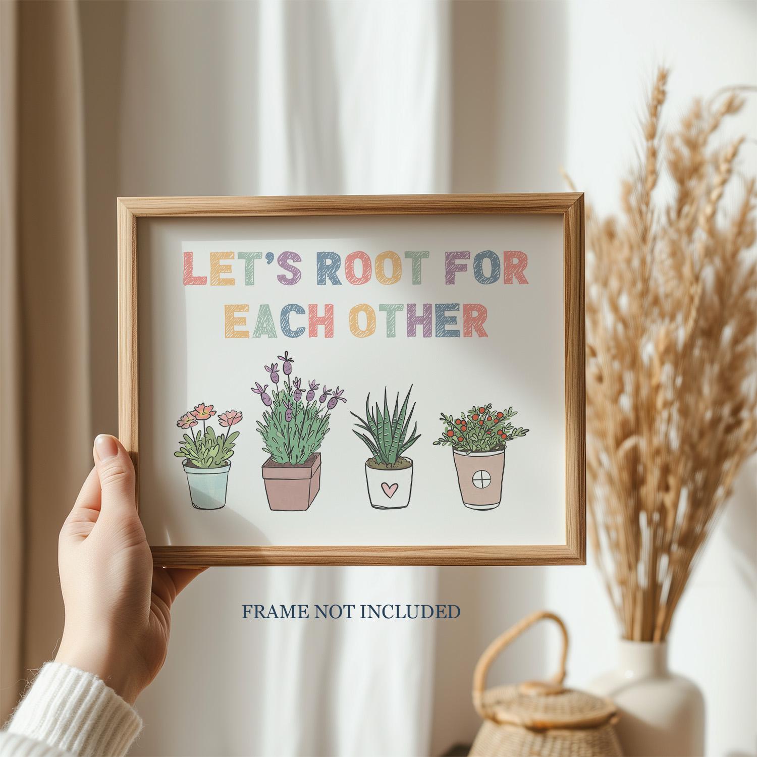 Let's Root for Each Other Poster, Classroom Decor, Classroom Posters ...